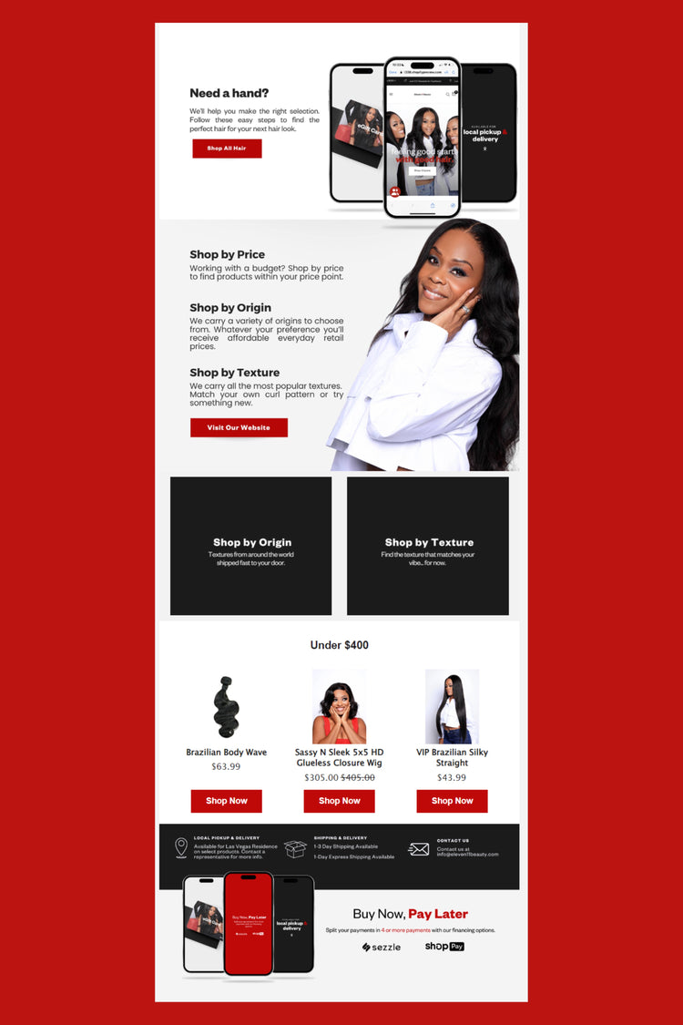 Eleven 11 Beauty Black Friday Campaign – Rework'd Design Services